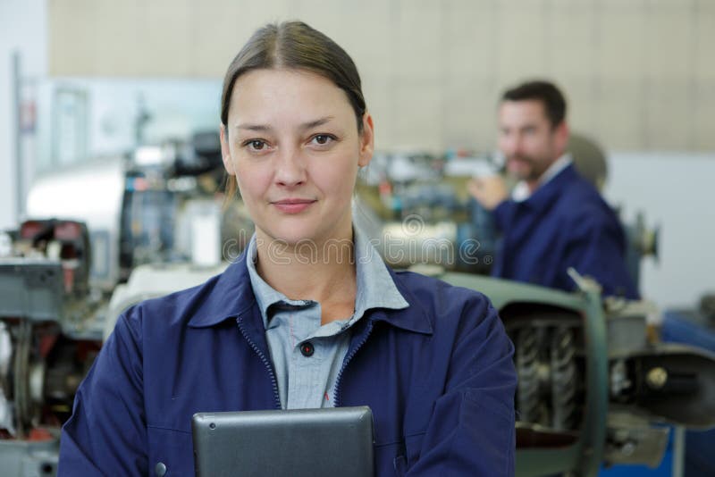 Smiling Motivated Middle Aged Female Engineer Stock Photo - Image of ...