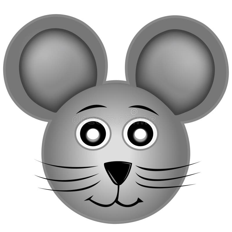 Smiling mouse stock illustration. Illustration of cartoon - 11736245