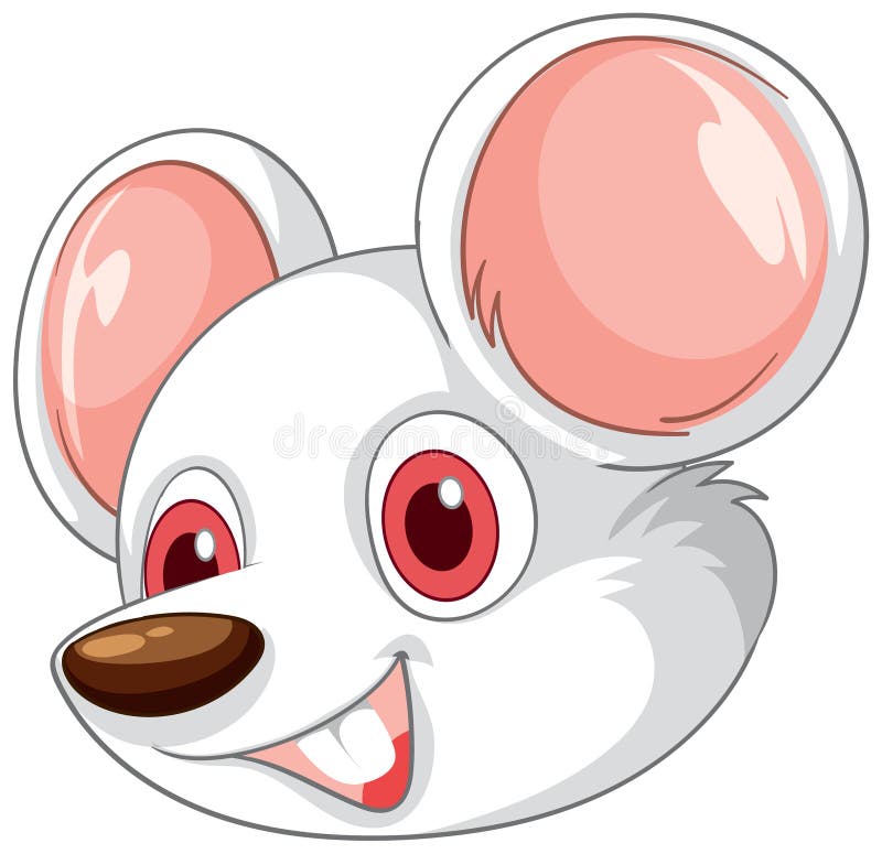 Smiling mouse stock vector. Illustration of character - 344013426