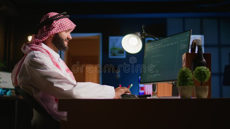 Technician Writing Script Code At Home Stock Video Video Of Html Coding 297134453