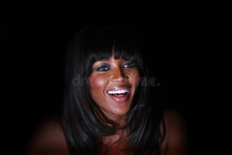 Smiling Naomi Campbell editorial photo. Image of woman - 4505761