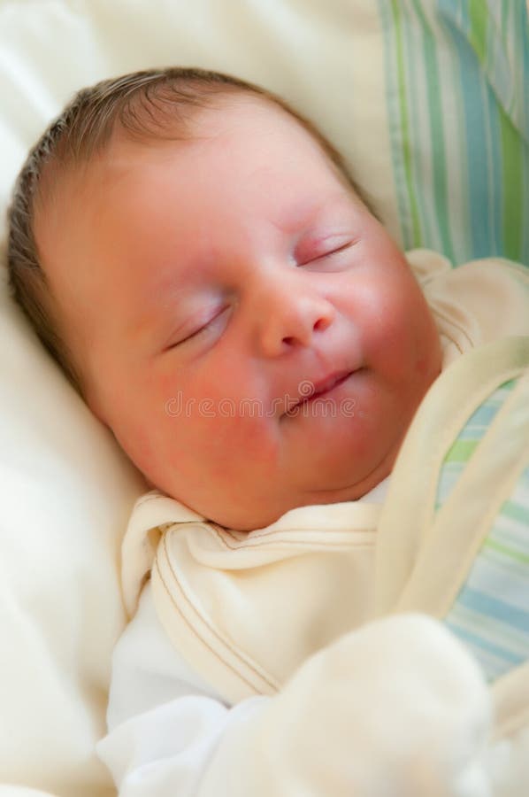 Smiling newborn baby stock photo. Image of delicate, smile - 13848016
