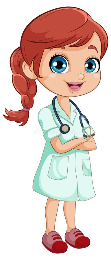 Smiling nurse character stock vector. Illustration of professional ...