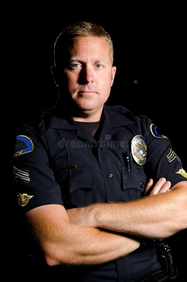 Police Officer Laughing stock photo. Image of enforcement - 7051920