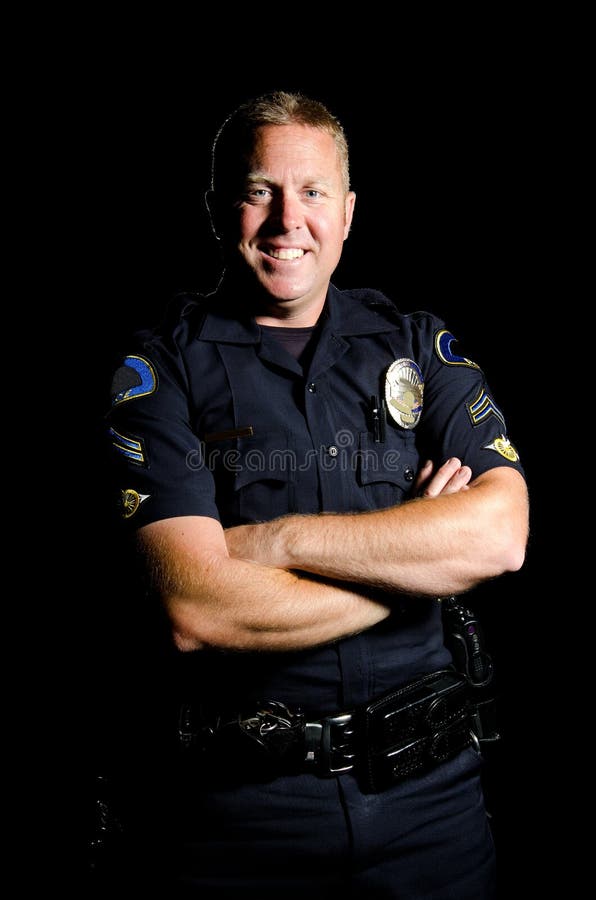 Smiling officer stock image. Image of grin, pretty, policewoman - 26795603
