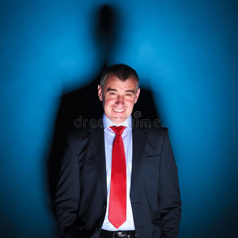 Old Man In Shadow Picture. Image: 86303482