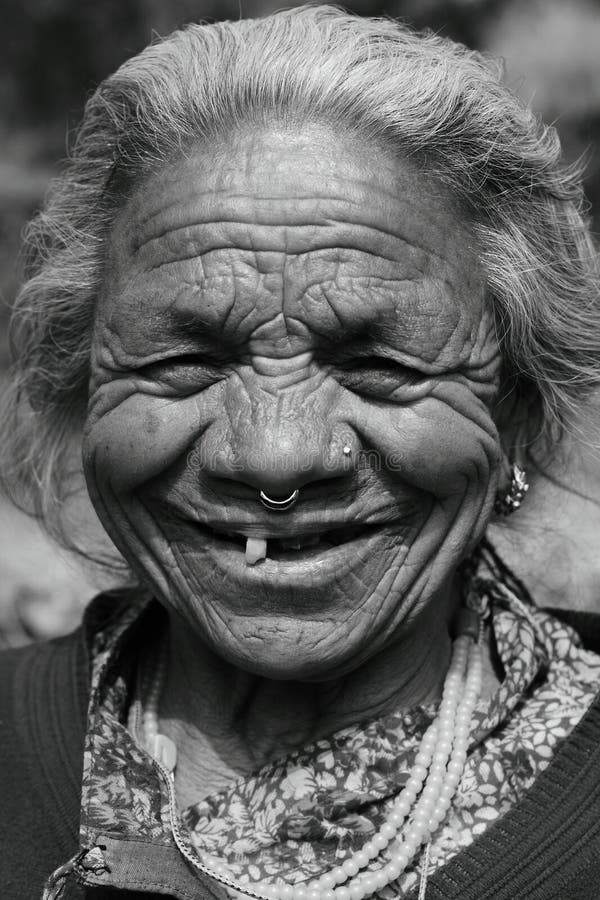 The smiling old lady editorial photography. Image of woman - 109714047