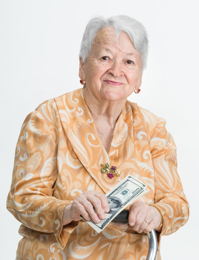 Smiling Old Woman Holding Money Stock Photo - Image of bills, invest ... Smiling Old Woman Holding Money Stock Photo - Image of bills, invest ...