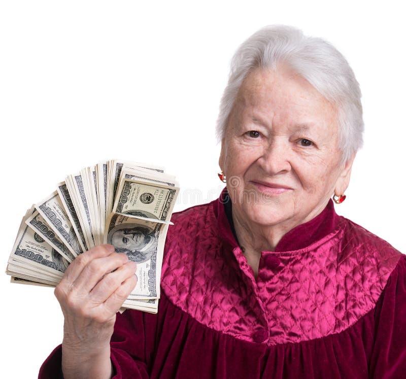 Smiling Old Woman Holding Money Stock Image - Image of joyful, adult ... Smiling Old Woman Holding Money Stock Image - Image of joyful, adult ...
