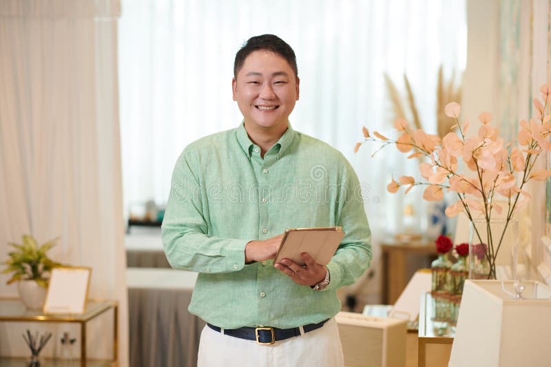 Smiling Owner of Spa Salon stock photo. Image of procedure - 309059966