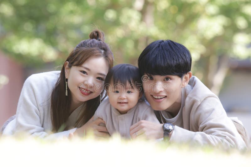 Smiling Parents and Children Stock Image - Image of love, japan: 324678641