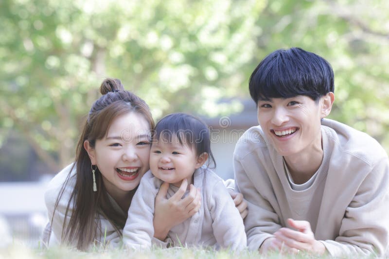 Smiling Parents and Children Stock Image - Image of bright, smiling ...