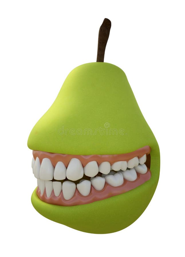 Smiling pear stock illustration. Illustration of fruit - 11507472