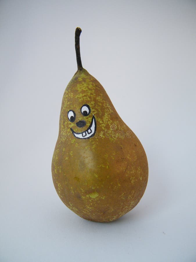 Smiling Pear stock image. Image of delicious, vertical - 34272031