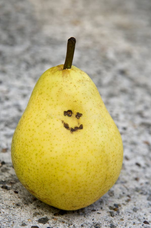 Smiling Pear stock image. Image of delicious, vertical - 34272031