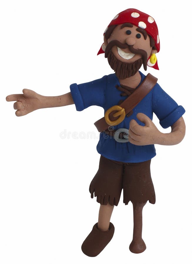 Smiling peg-legged pirate stock illustration. Illustration of beard ...