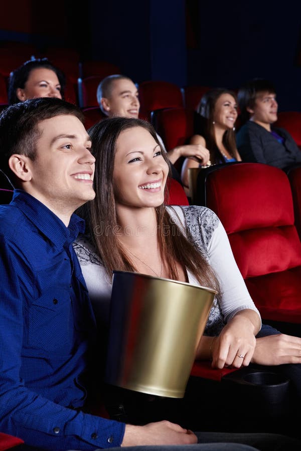 Smiling people stock image. Image of group, cinema, looking - 24580149