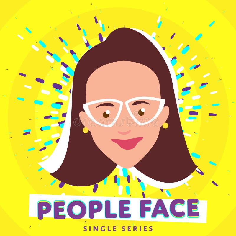 Smiling people face stock vector. Illustration of face - 65720801