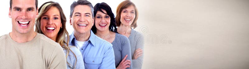 Smiling people faces stock photo. Image of happy, cheerful - 92898252