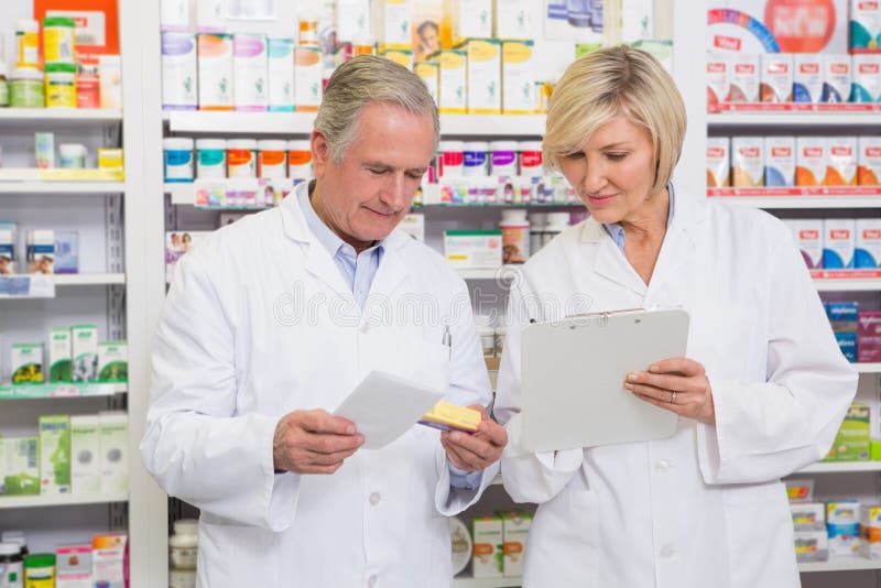 Doctor and Patient Discussing Medication. Stock Image - Image of ...