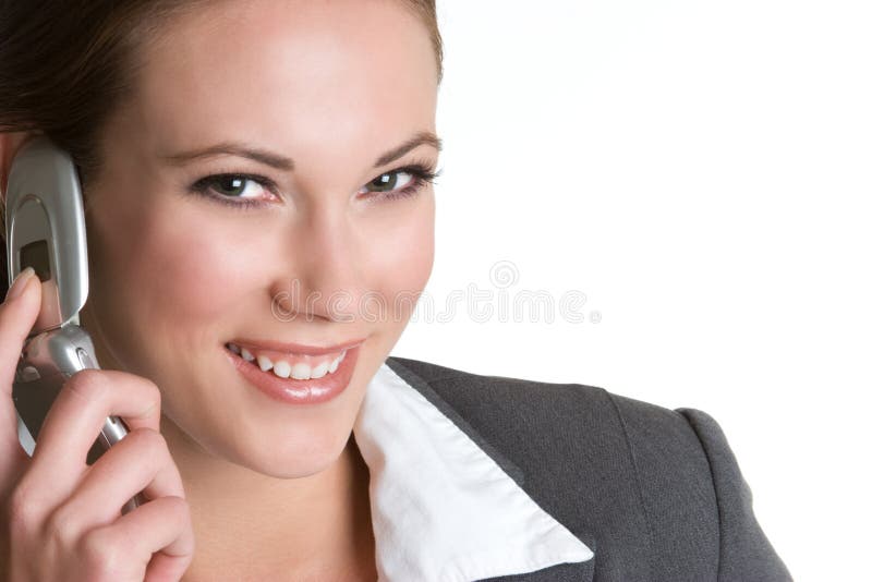 Smiling Phone Woman stock photo. Image of laugh, white - 8309004