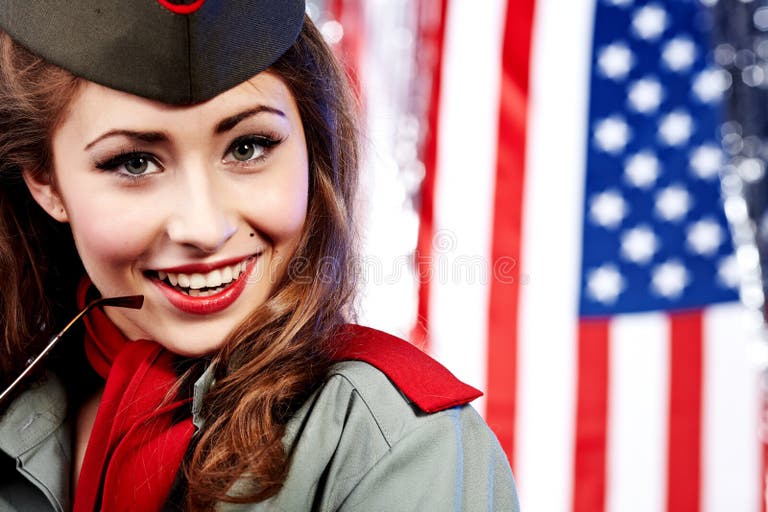 145 Pin Up Girl American Flag Stock Photos - Free & Royalty-Free Stock ...