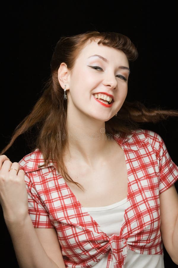 Smiling Pin-up Woman Picture. Image: 8543903