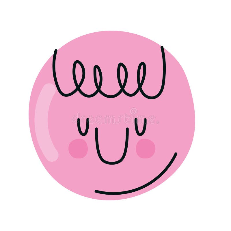 Smiling pink elephant stock vector. Illustration of pink - 43799667