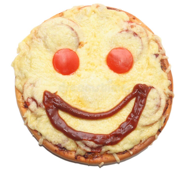 Smiling pizza stock photo. Image of food, color, icon - 12151186