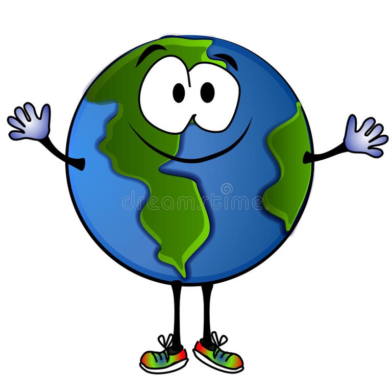 Smiling Planet Earth stock illustration. Illustration of clip - 2794723