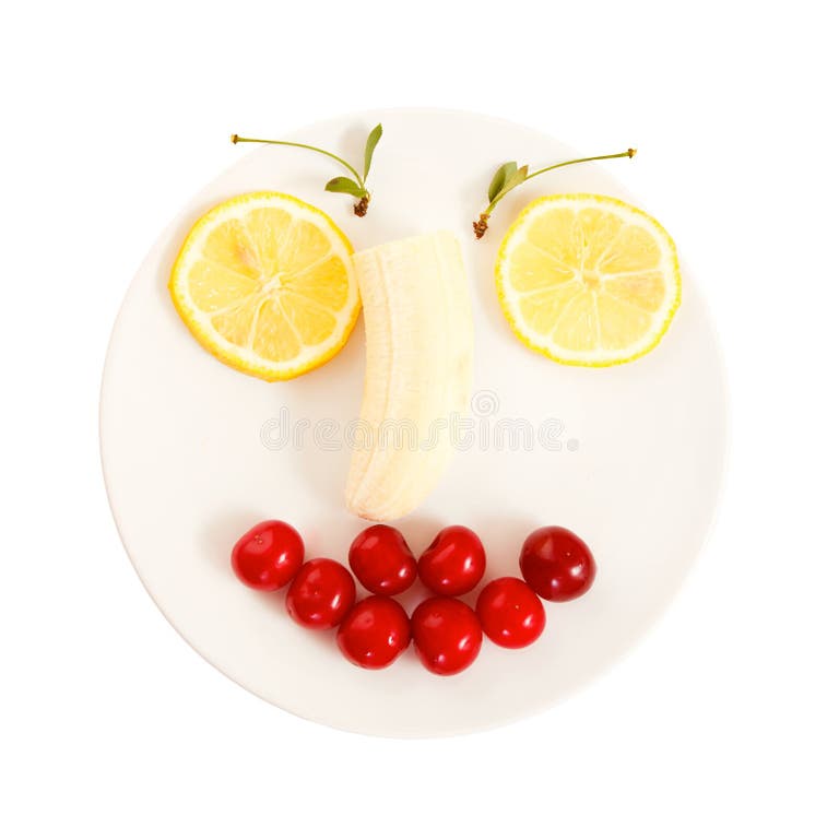 Smiling plate stock photo. Image of lemon, happiness - 17110016