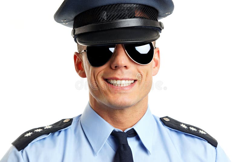 Smiling policeman stock photo. Image of police, uniform - 40391516