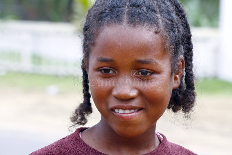 Smiling Poor African Girl, Africa Stock Photo - Image of african ...