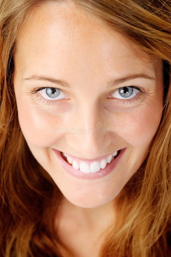 Smiling Portrait of a Beautiful Woman Stock Image - Image of face ...