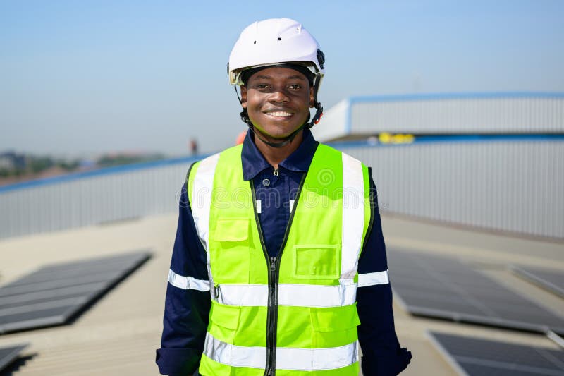Smiling Portrait of Professional Engineer Technician Stock Image ...