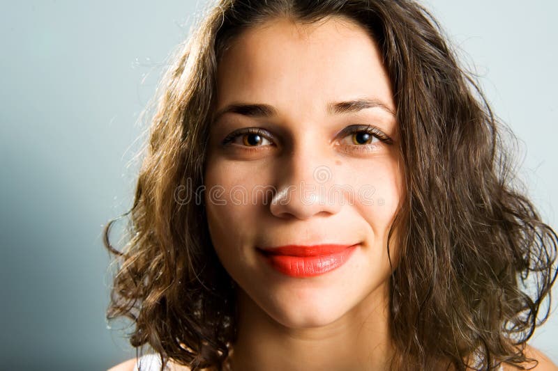 Smiling pretty lady stock image. Image of beauty, cute - 7130637