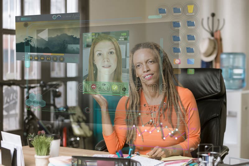 Futuristic communication stock photo. Image of science - 24343930