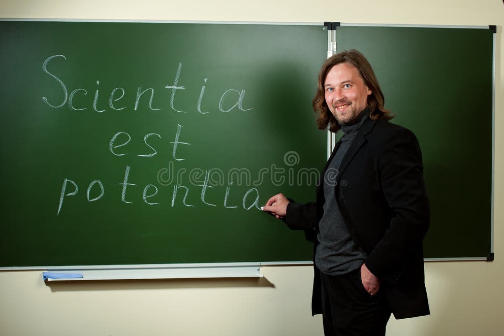 Smiling professor stock image. Image of green, instructor - 19558199