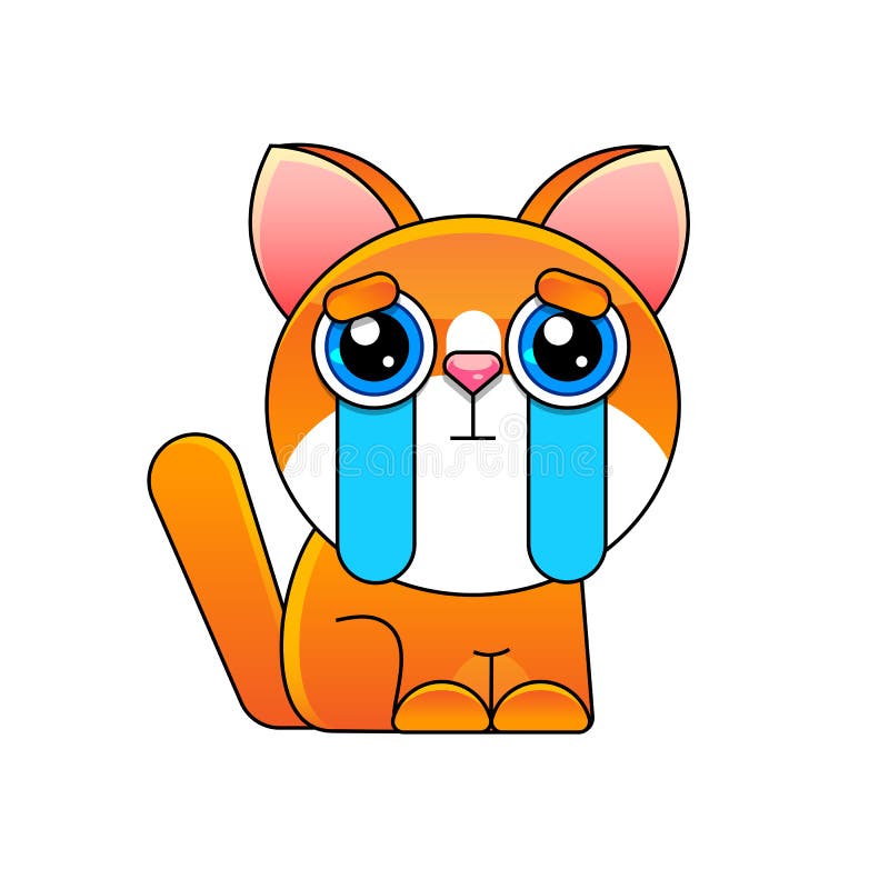 Smiling Red Cat Vector Illustration Isolated on Stock Vector ...