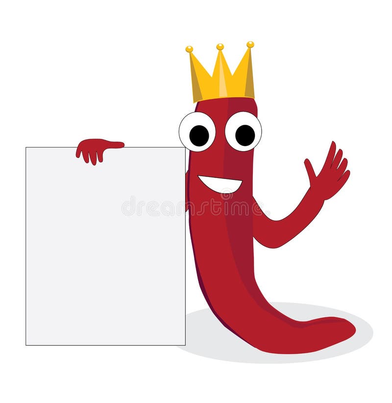 Smiling Red Chili Pepper stock illustration. Illustration of mexican ...