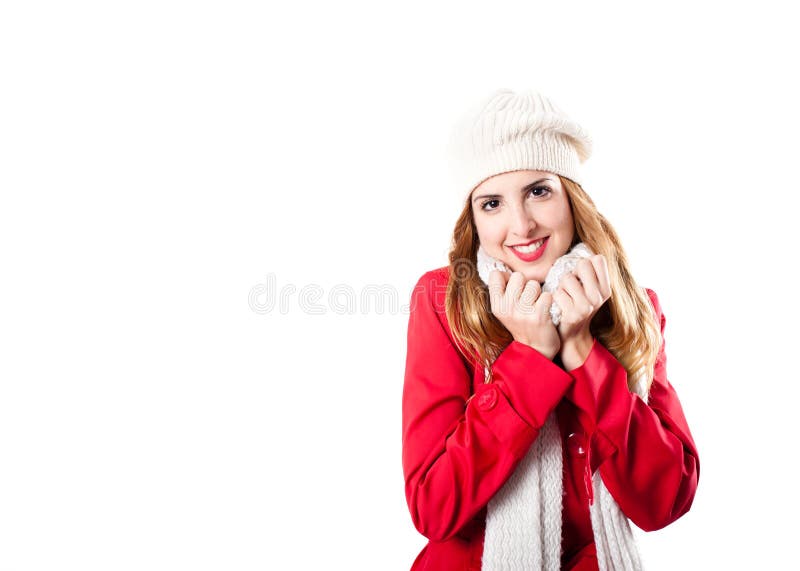 Smiling Redhead with Cold Looking at Camera Stock Image - Image of ...
