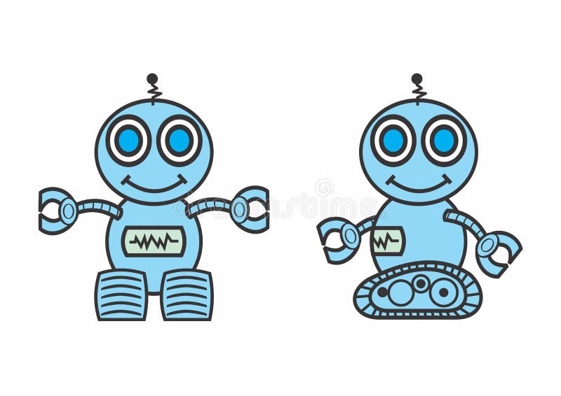 Smiling Blue Robots Stock Illustrations – 408 Smiling Blue Robots Stock ...