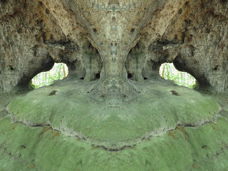 Smiling Rock - Bizarre Rock Formation Stock Photo - Image of mineral ...