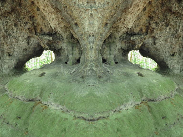 Smiling Rock - Bizarre Rock Formation Stock Photo - Image of mineral ...