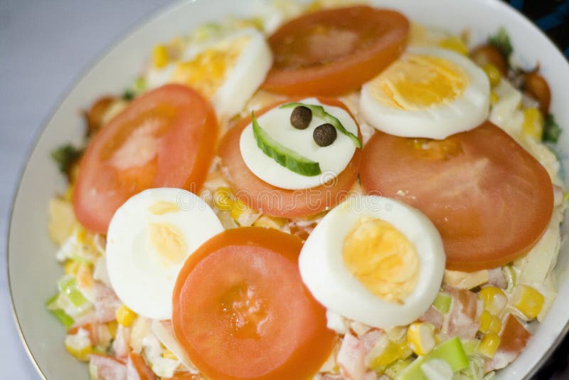 Ham salad stock photo. Image of green, restaurant, closeup - 92978