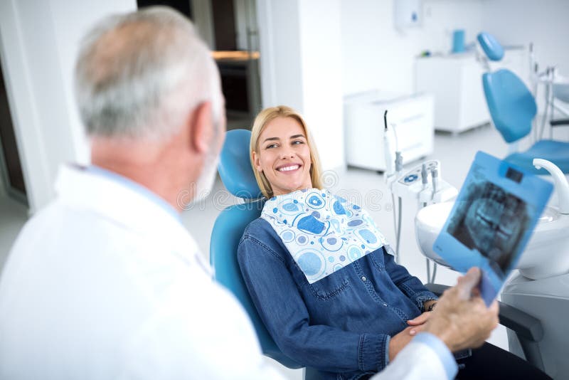 Smiling and Satisfied Patient after Successful Treatment with he Stock ...