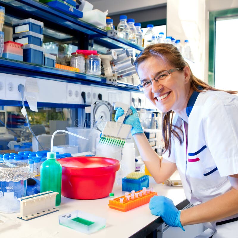 Young Scientist Works in Modern Laboratory Stock Photo - Image of ...