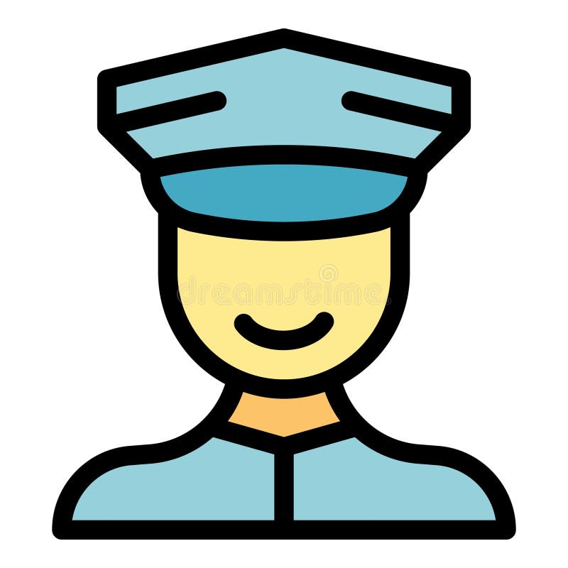 Smiling Security Guard Wearing Uniform Looking Secure Stock Vector ...