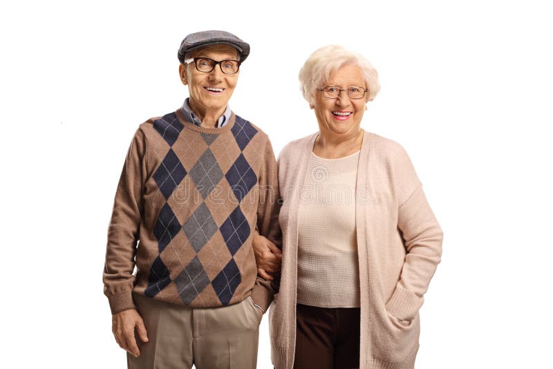 Smiling Senior Couple Posing Stock Image - Image of romantic, happy ...