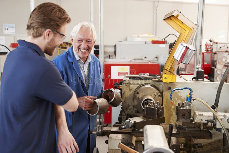 Senior Engineer Builders at the Construction Site. Ship Building ...